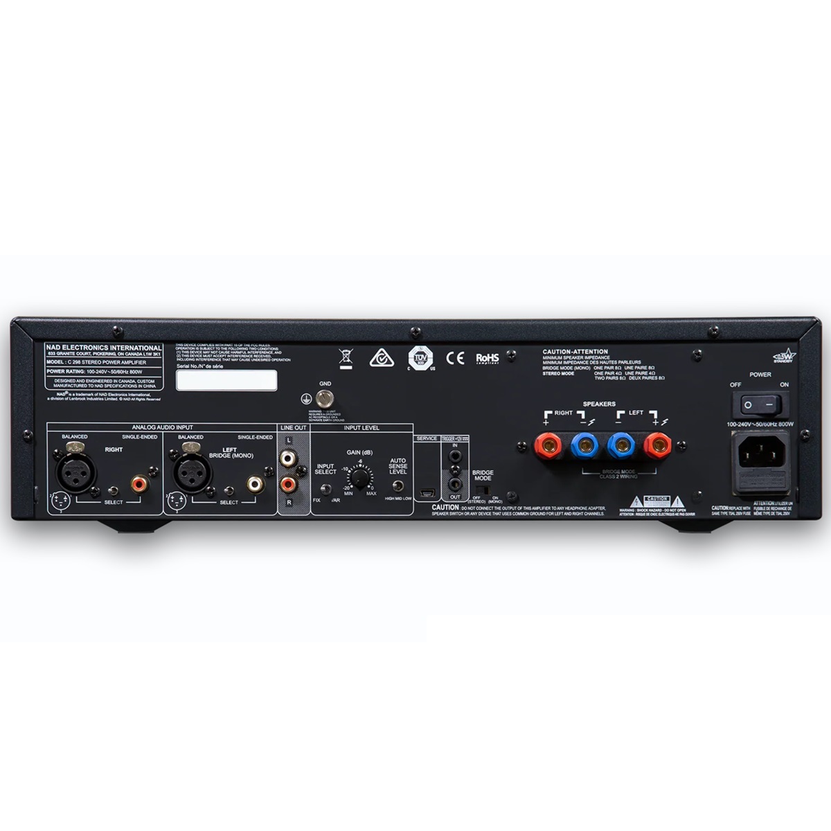 NAD C 298 Desktop Stereo Power Amplifier | NAD Singapore