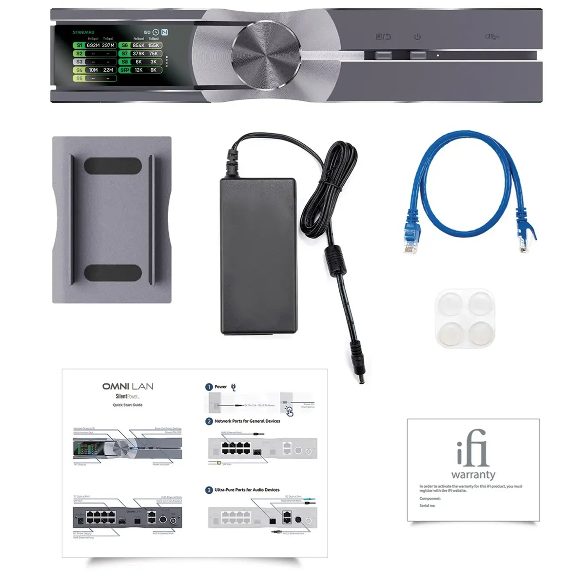 iFi SilentPower OMNI LAN 13-Port Network Switch with Noise Filter ...