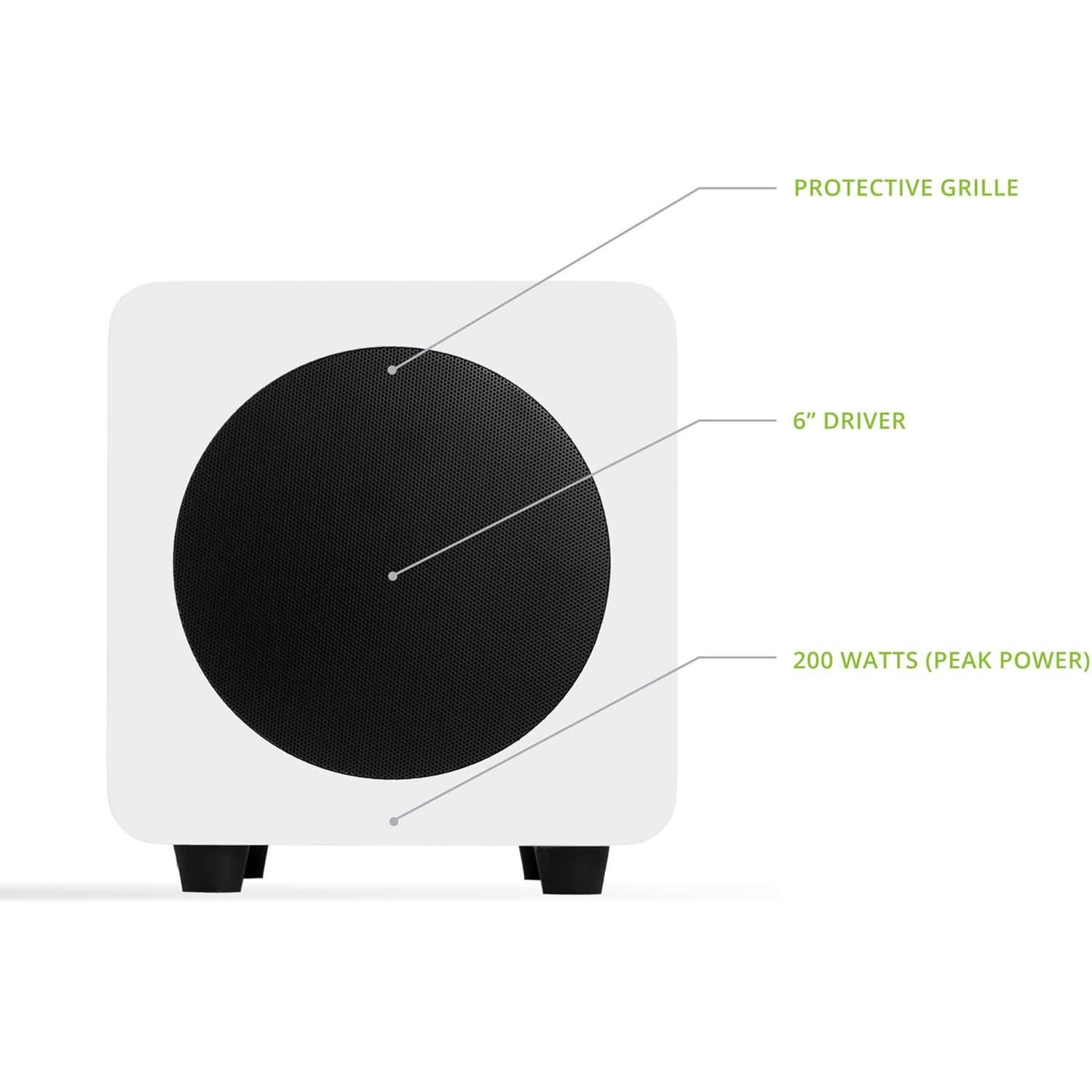 Kanto SUB6 6-inch (6") Sealed Active Powered Subwoofer | Kanto Singapore