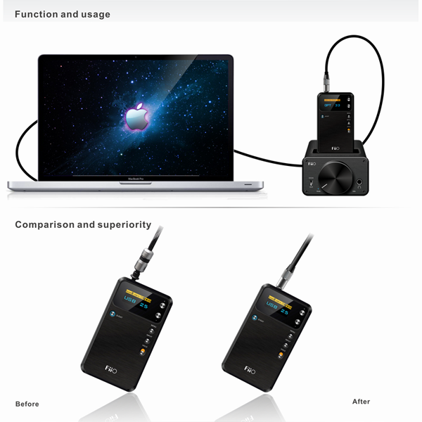 FiiO L12 3.5mm Mini TOSLINK to 3.5mm Mini TOSLINK Optical Cable
