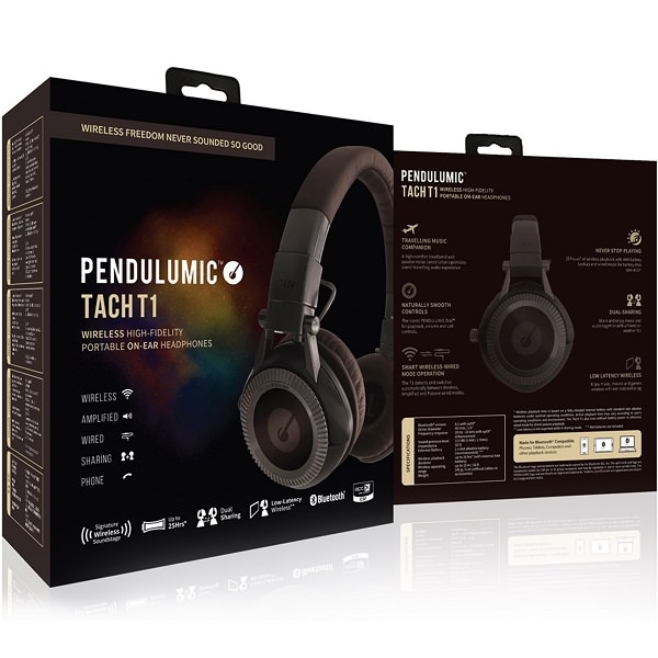 PENDULUMIC TACH T1 Wireless Bluetooth On-Ear Headphone with Mic ...