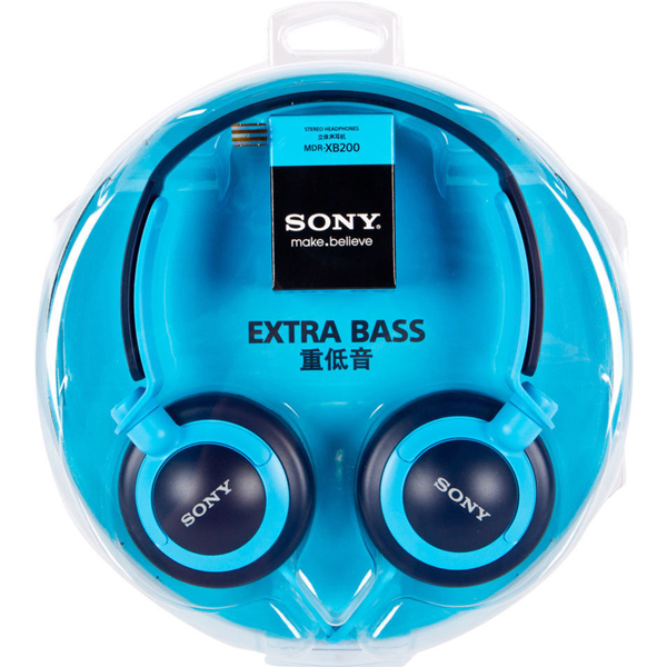 Sony MDR-XB200 Extra Bass On-Ear Headphone - Blue