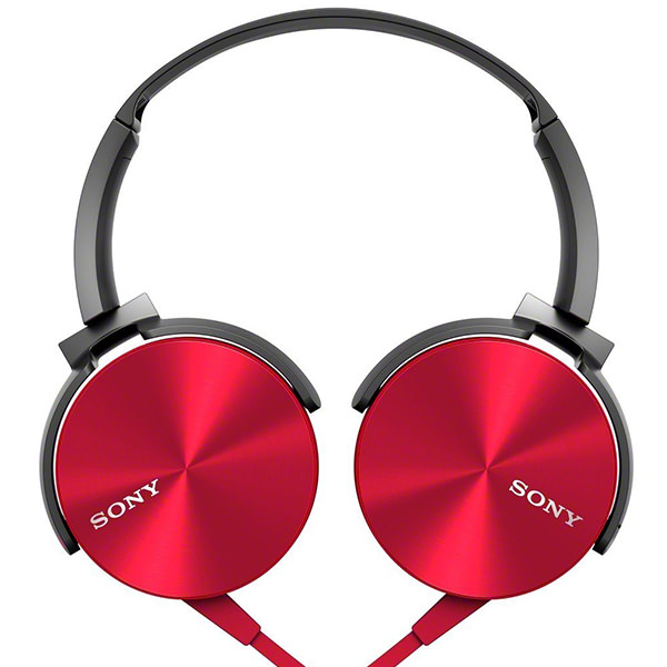 Sony MDR-XB450AP On-Ear Headphone with Mic - Red | Sony Singapore