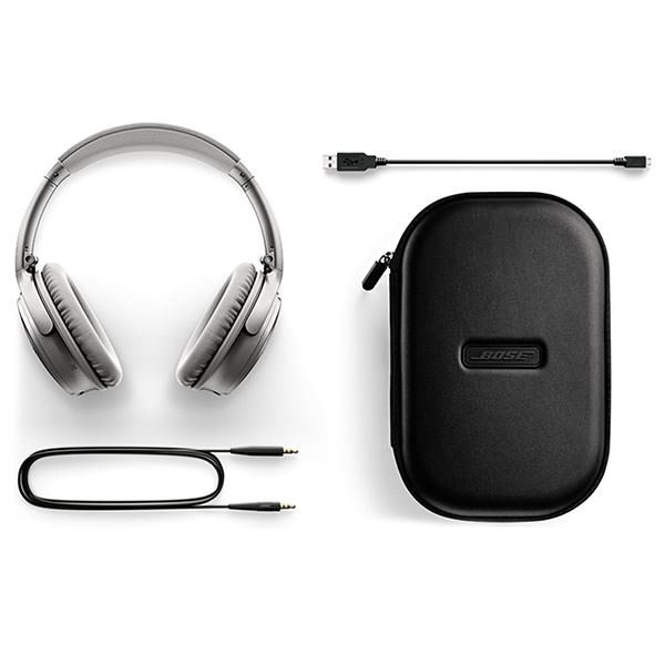 Bose QuietComfort 35 Noise-Cancelling Wireless Bluetooth Over-the-Ear ...