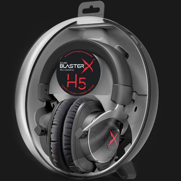 Creative Sound BlasterX H5 Over-the-Ear Headset with Mic - Black ...