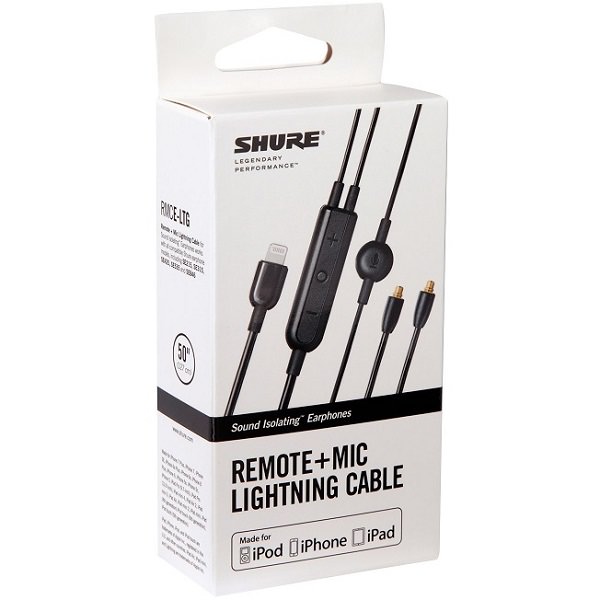 Shure RMCE-LTG Lightning MMCX Replacement Cable with Mic | Shure Singapore