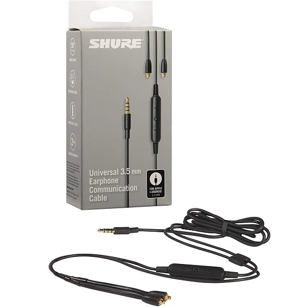 Shure Remote Mic (RMCE-UNI) Universal MMCX Replacement Cable with In ...