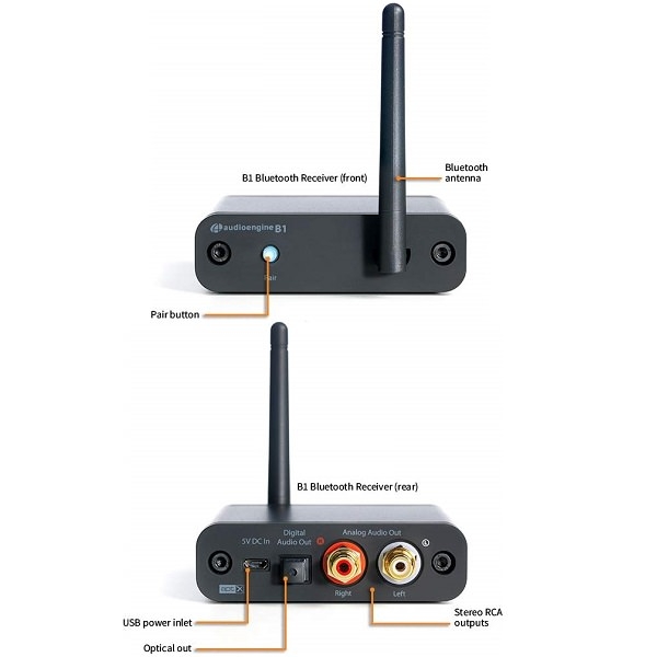 Audioengine B1 Wireless Bluetooth DAC Receiver/Streamer | Audioengine ...