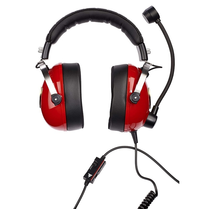 T.Racing Scuderia Ferrari Edition Over-the-Ear Gaming Headset with ...