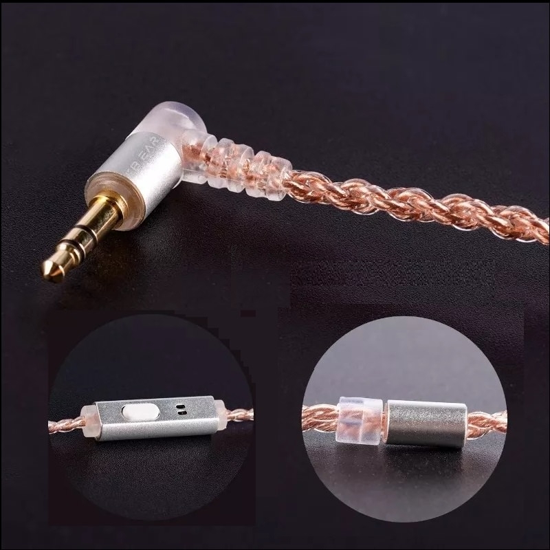 4860 MMCX 4-core Copper Upgrade Cable with Microphone for IEMs | KBEAR ...