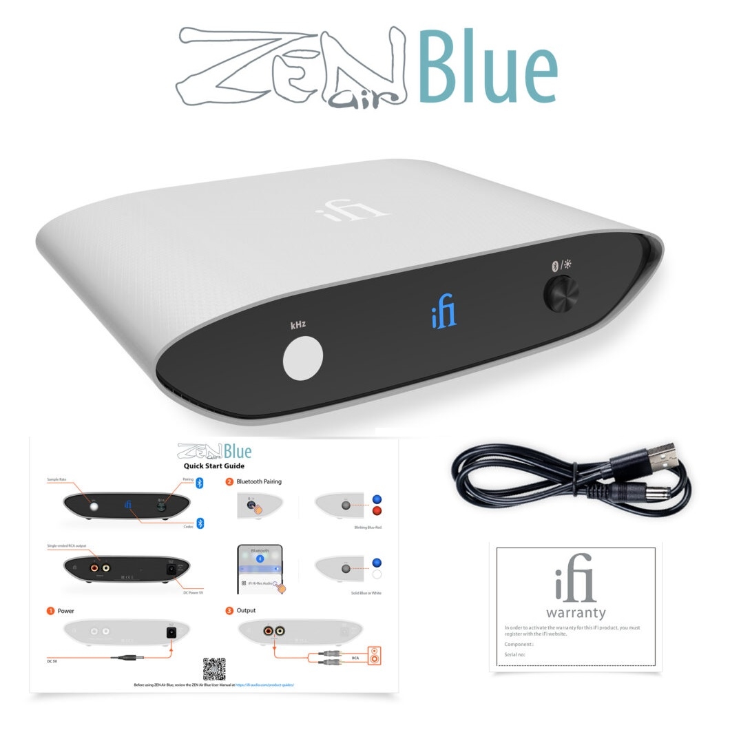 iFi ZEN Air Blue Wireless Bluetooth DAC Receiver/Streamer | iFi Singapore