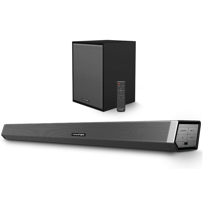 Vinnfier Hyperbar 500 BTR Wireless Soundbar with Wireless Subwoofer l ...