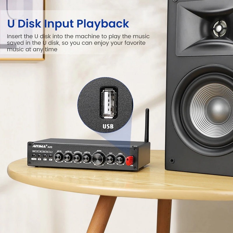 A09 (New) Wireless Bluetooth Digital Desktop DAC & 5.1 Channel Surround ...