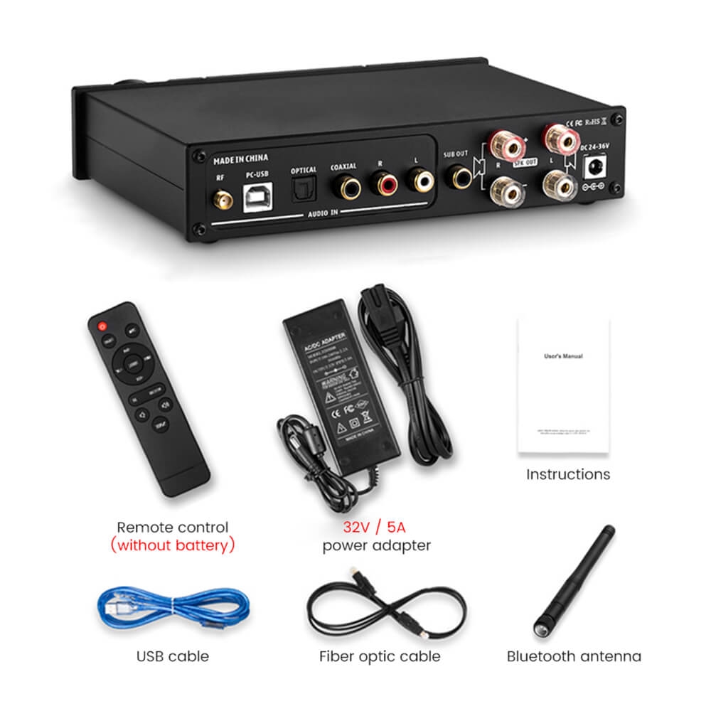 AIYIMA D05 Wireless Bluetooth Receiver/Streamer & Hi-Fi Integrated Amplifier | AIYIMA Singapore