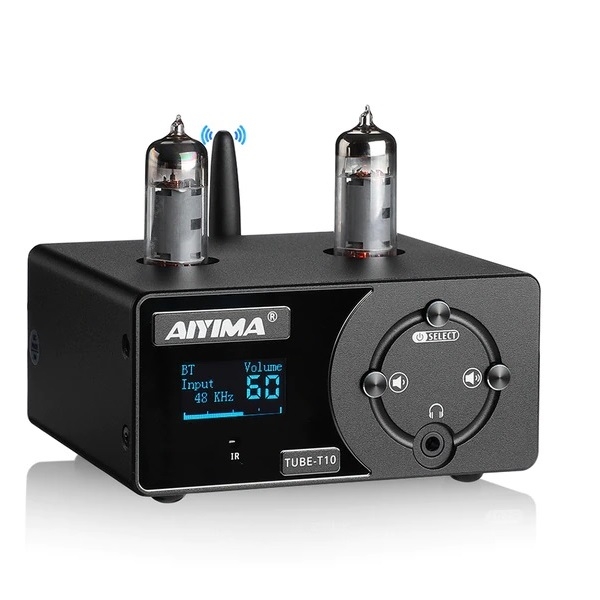 TUBE-T10 T10 Wireless Bluetooth Receiver/Streamer, Coaxial / Optical / USB DAC & Tube ...