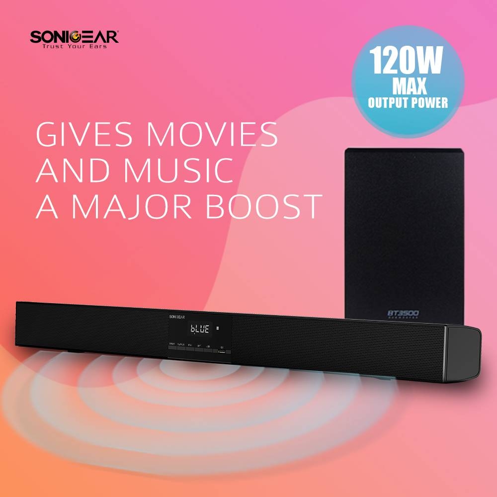 SonicBar BT3500 Wireless Soundbar with Subwoofer l SonicGear Singapore