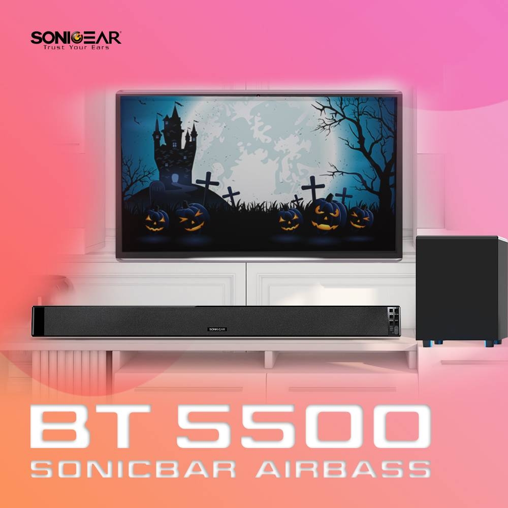 SonicBar BT5500 Wireless Soundbar with Subwoofer l SonicGear Singapore