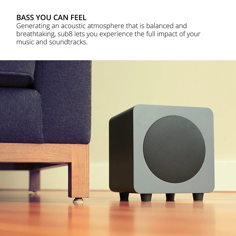 Kanto SUB8 (NEW Updated) 8-inch (8") Sealed Powered Subwoofer | Kanto ...