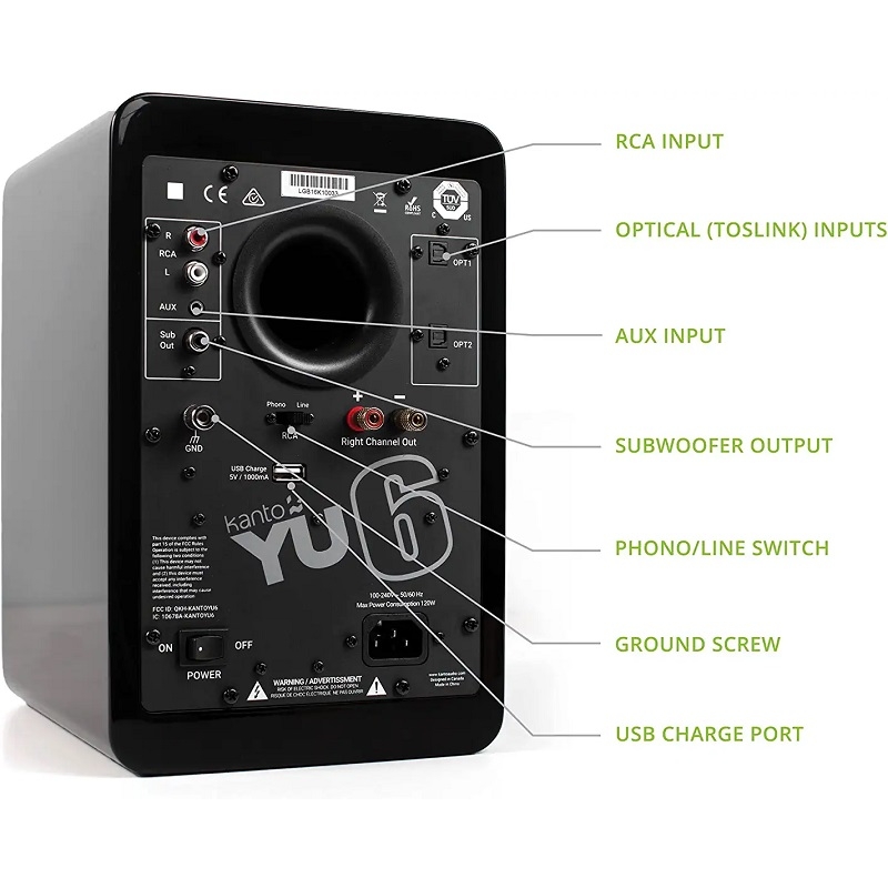 Kanto YU6 Wireless Bluetooth Desktop Bookshelf Speakers | Kanto Singapore