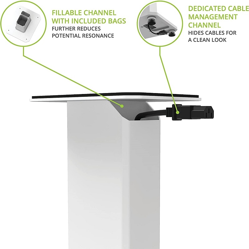 SX26 Floor Speaker Stands for TUK - White | Kanto Singapore