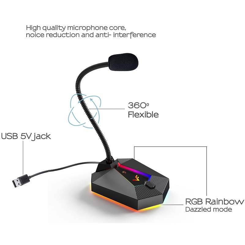 DM 100 Multimedia Omni-directional USB Microphone l Vinnfier Singapore