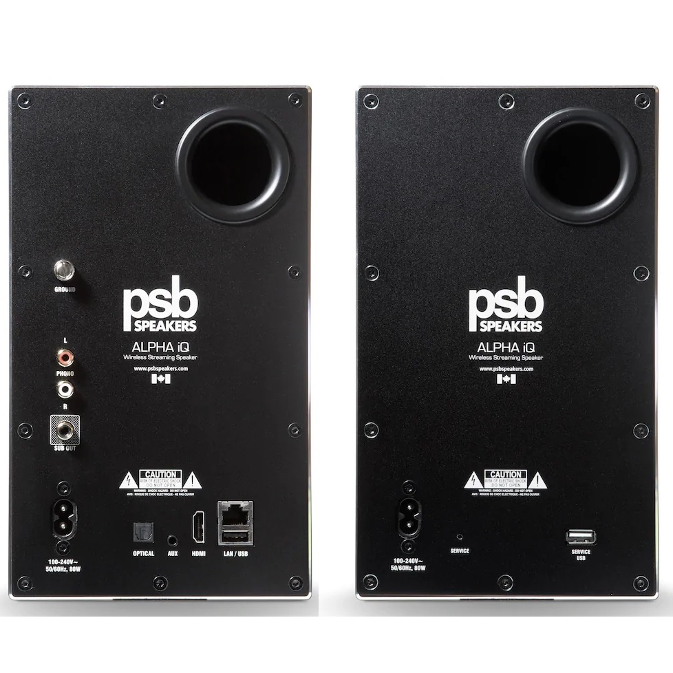 PSB Alpha iQ Multi-Room WiFi Network Streaming Desktop Bookshelf ...