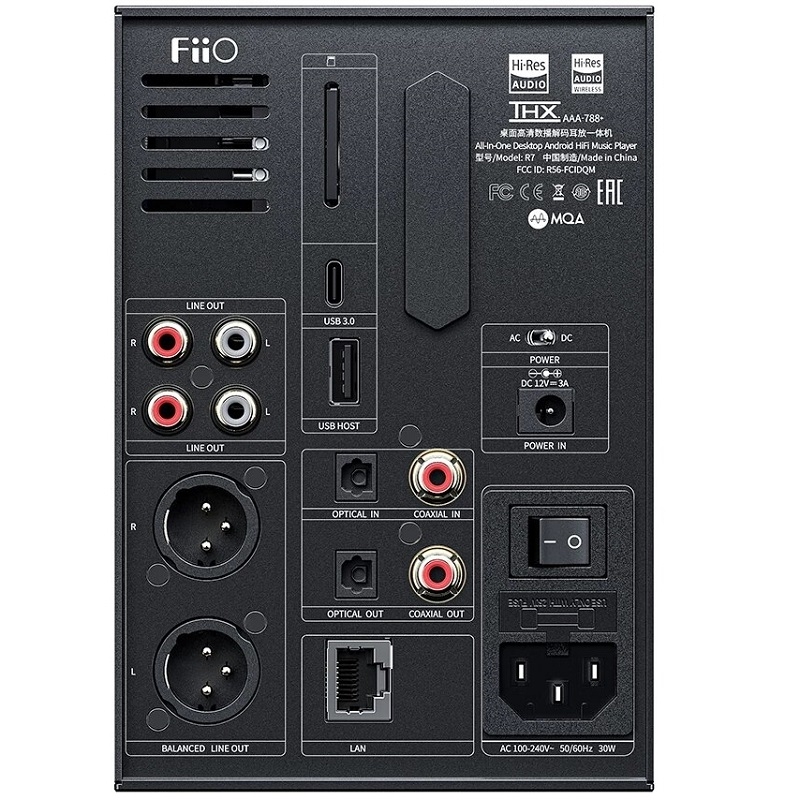 FiiO R7 Wireless/Wired Desktop All-in-One HiFi Streamer Audio Player ...