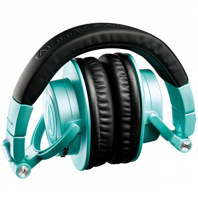 Audio-Technica ATH-M50XBT2 Metallic Ice Blue Wired & Wireless Bluetooth Over-Ear Headphone with ...