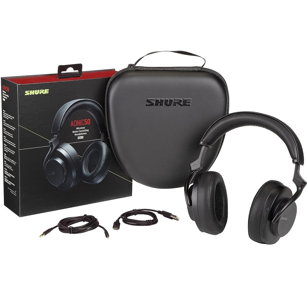 Shure AONIC 50 Gen 2 Wireless Bluetooth Active Noise-Cancelling Over ...