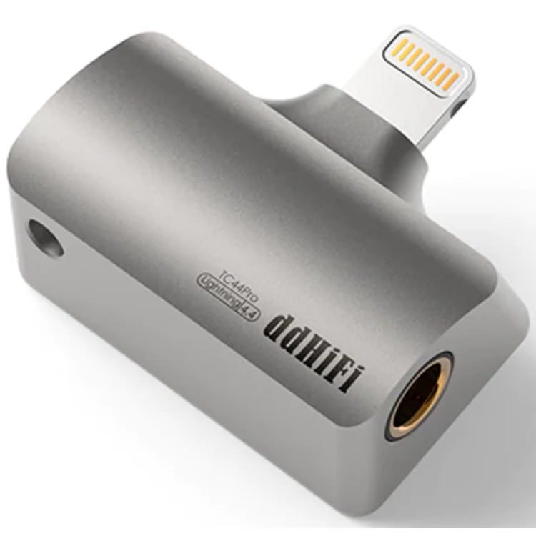 TC44Pro Lightning to 4.4mm TRRRS Balanced Right-angle USB DAC Adapter ...